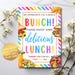 EDITABLE Lunch Appreciation Sign, Lunch Teacher Thank You Sign, Lunch ...