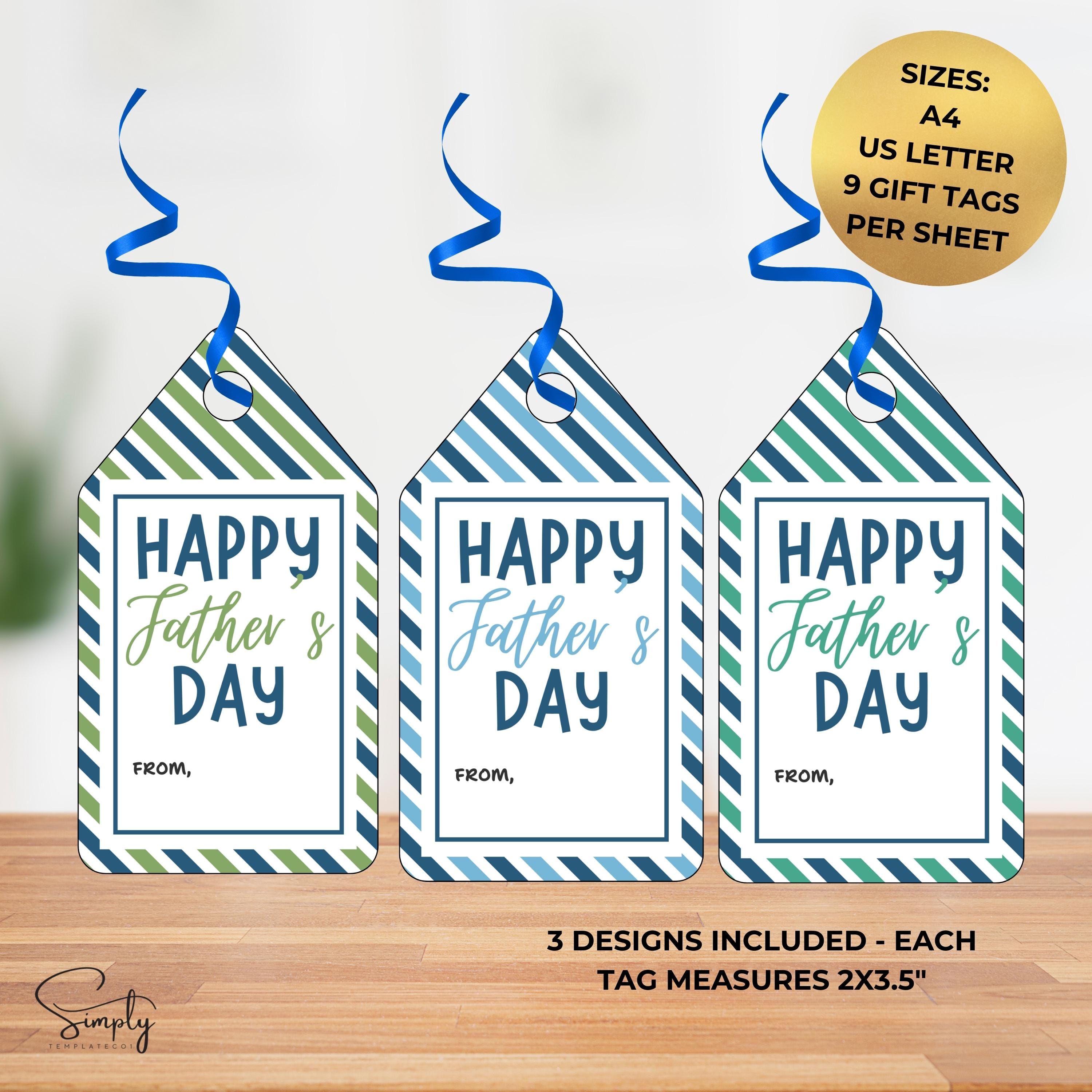 Fathers Day Gift Tag Daddy Gift Tag Fathers Day Favor Tag School Gift ...