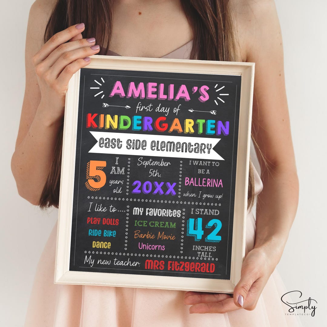 Editable First Day of School Sign Back to School Board Last Day of ...