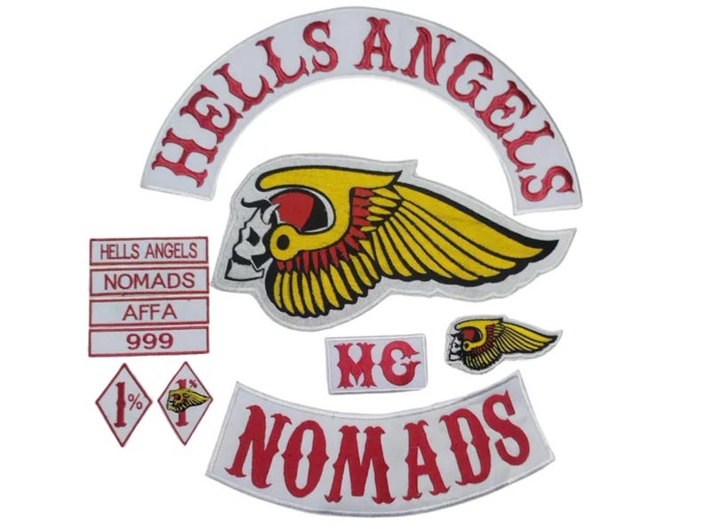 Nomads Complete Set of Angles Vest Patches – Personalized Biker Patch ...