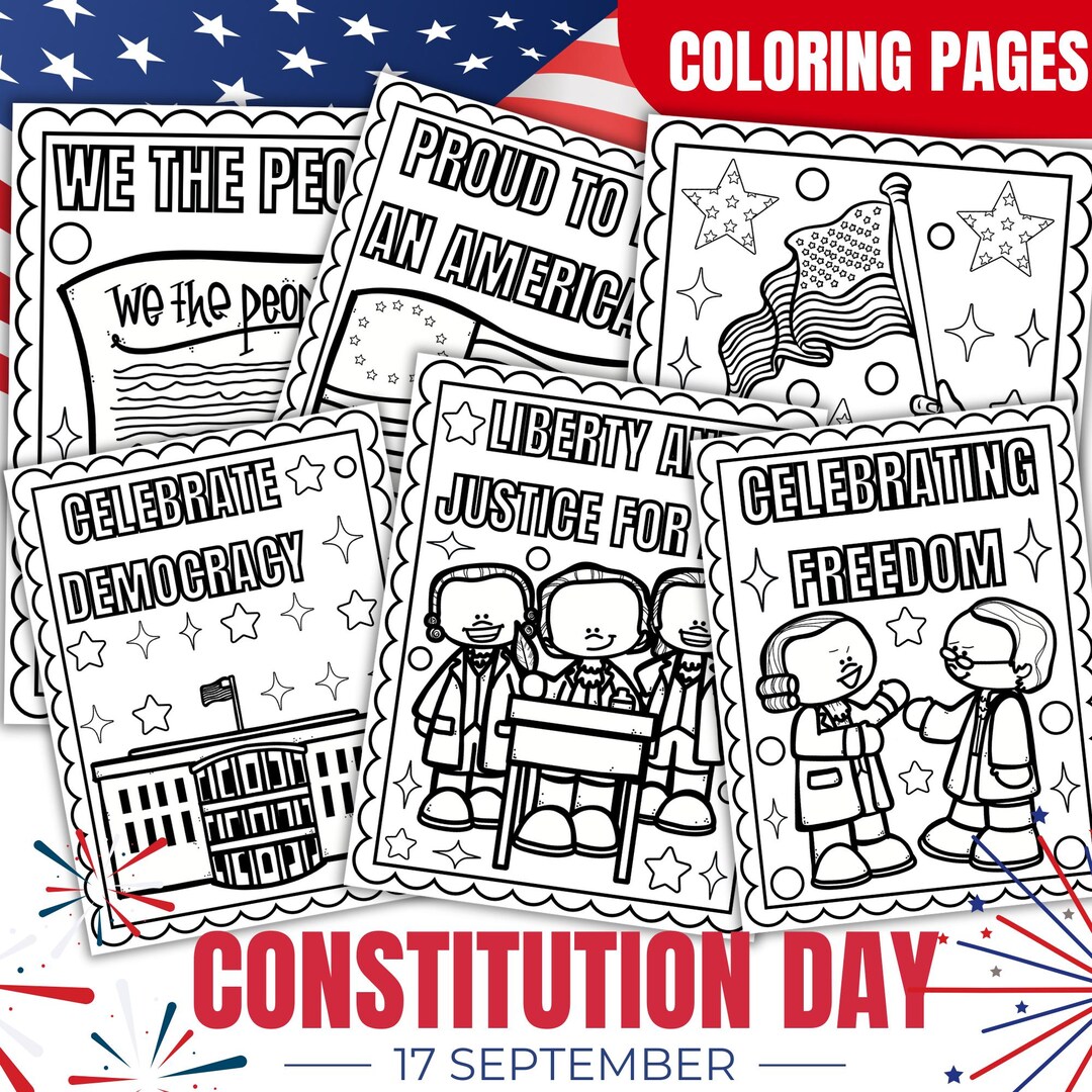 Constitution Day Coloring Pages | Printable Educational Worksheets for ...