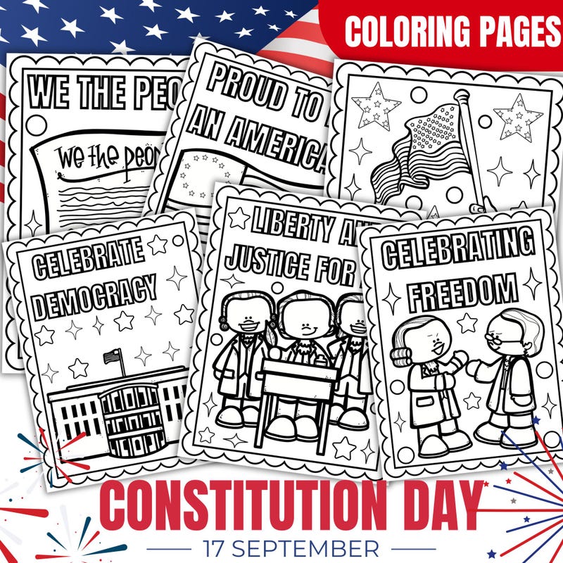 Constitution Worksheets Kids - Etsy