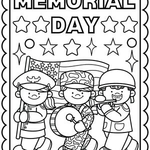 Memorial Day Coloring Pages | Honoring Our Heroes | Patriotic ...