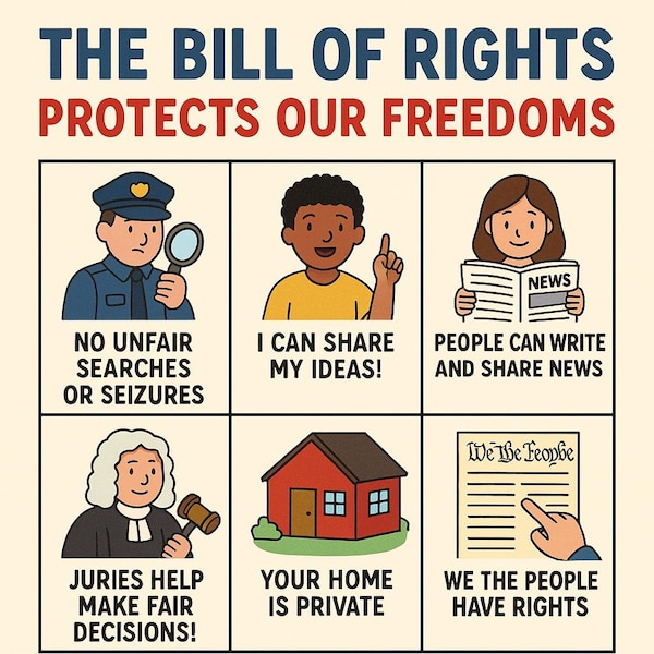 Bill of Rights Poster - Etsy