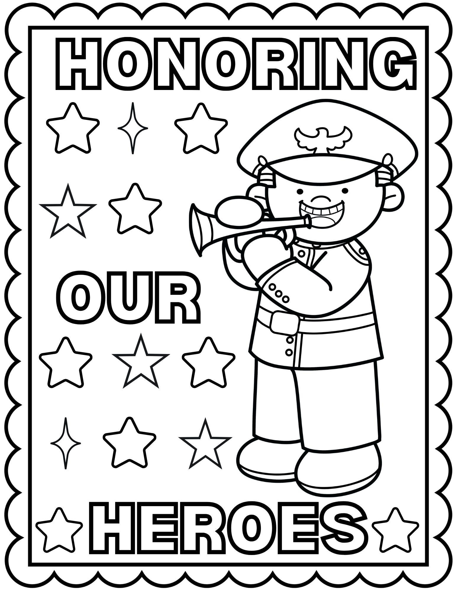 Memorial Day Coloring Pages | Honoring Our Heroes | Patriotic ...