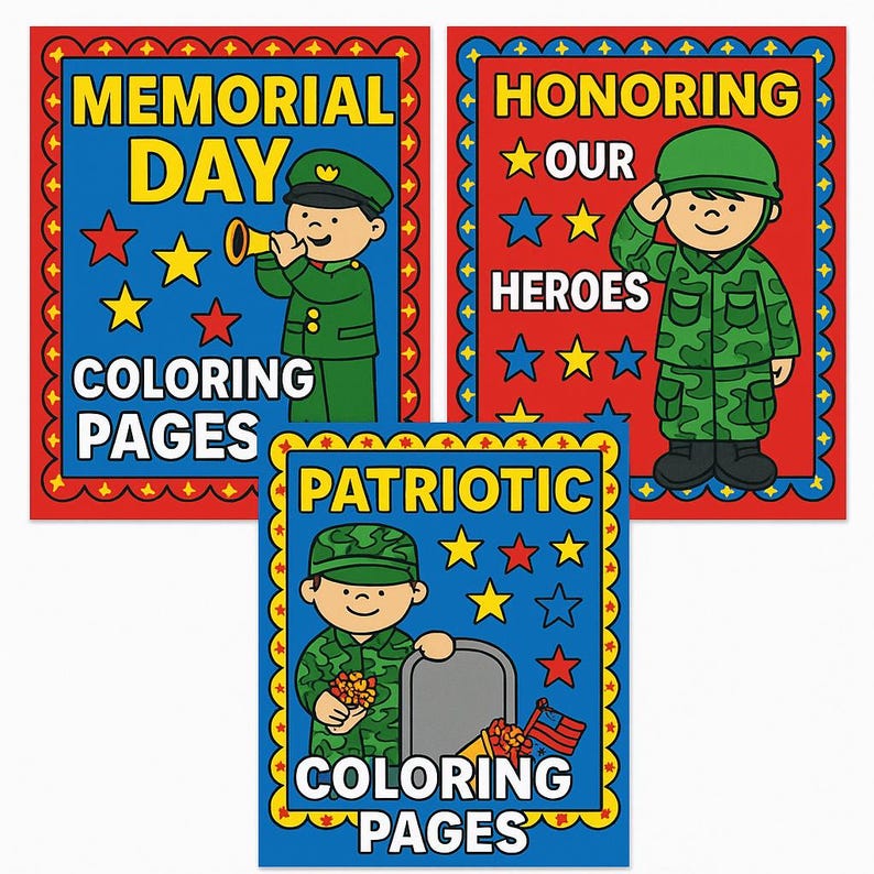 Memorial Day Coloring Pages | Honoring Our Heroes | Patriotic ...