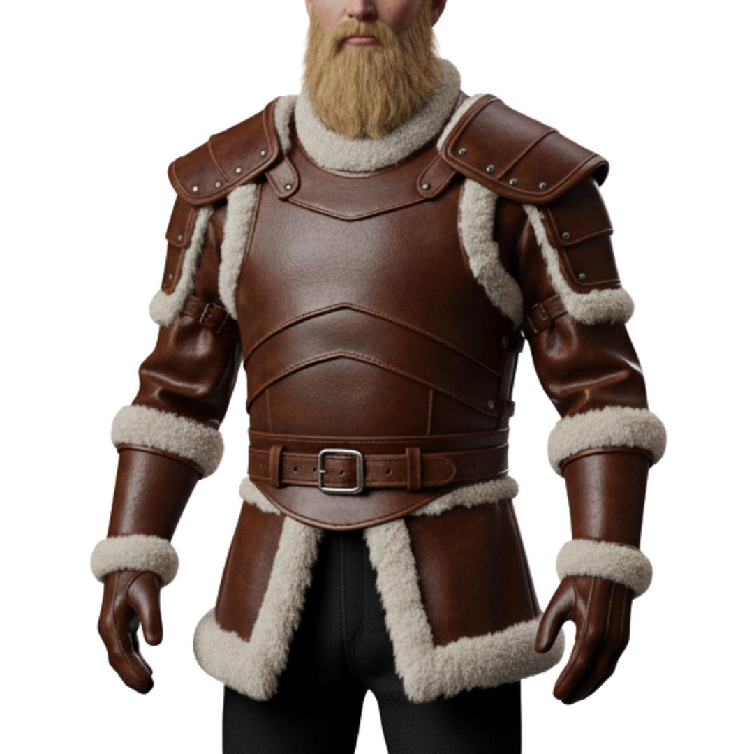 Medieval Viking Leather Armor Jacket | Handmade LARP Cosplay Coat for ...