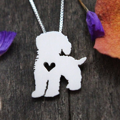 Cockapoo Necklace Engrave Pendant Sterling Silver Charm - Etsy