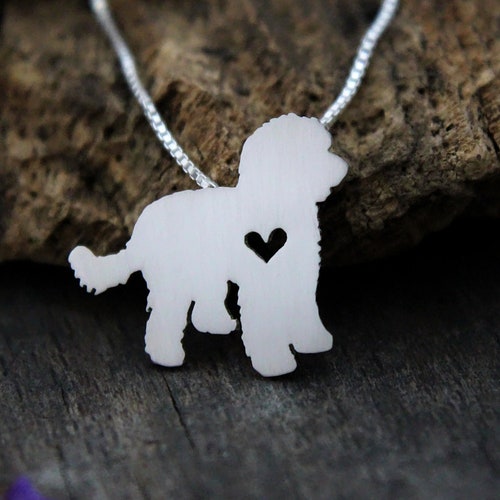 Labradoodle Necklace Engraving Pendant Sterling Silver - Etsy