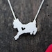 Tiny Baby Goat Necklace Sterling Silver Hand Cut Pendant and - Etsy