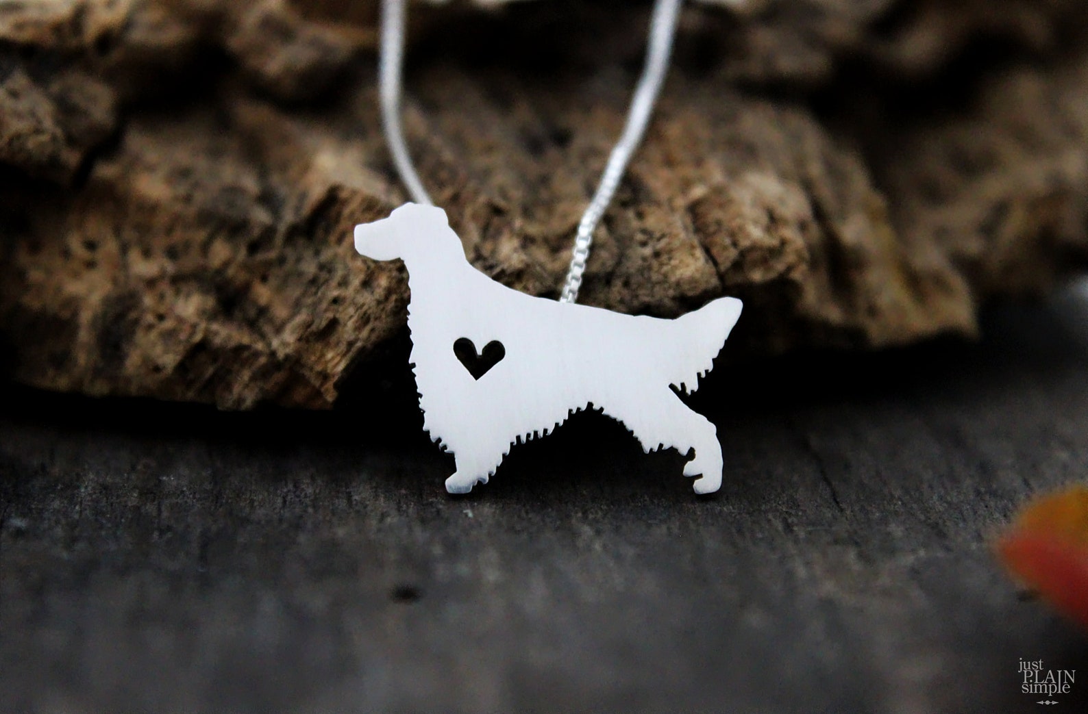 Tiny Irish Setter Necklace Sterling Silver Hand Cut Pendant - Etsy