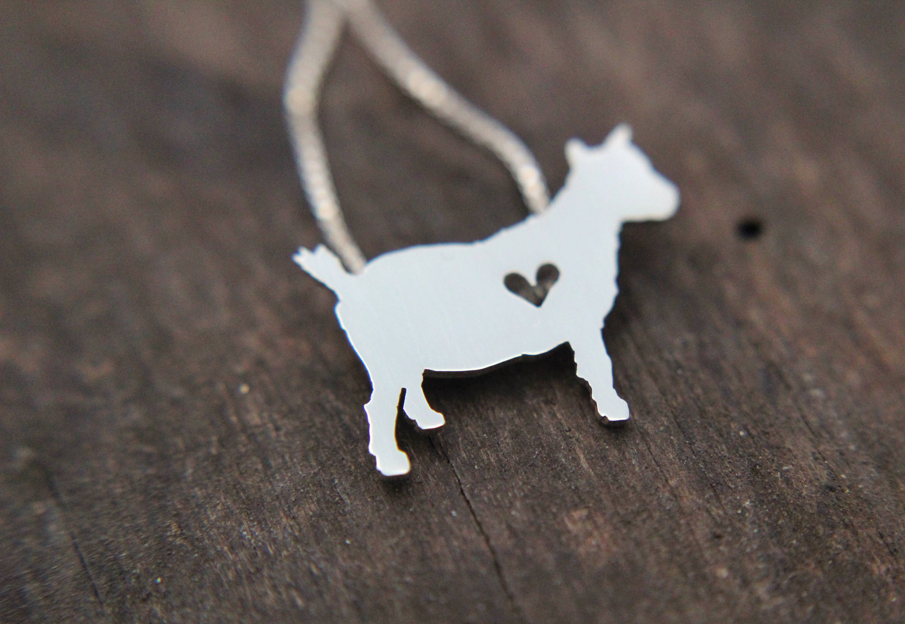 Tiny Pygmy Goat Necklace Sterling Silver Hand Cut Pendant and | Etsy