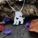 Tiny Cockapoo Necklace, Sterling Silver Hand Cut Pendant and Heart ...