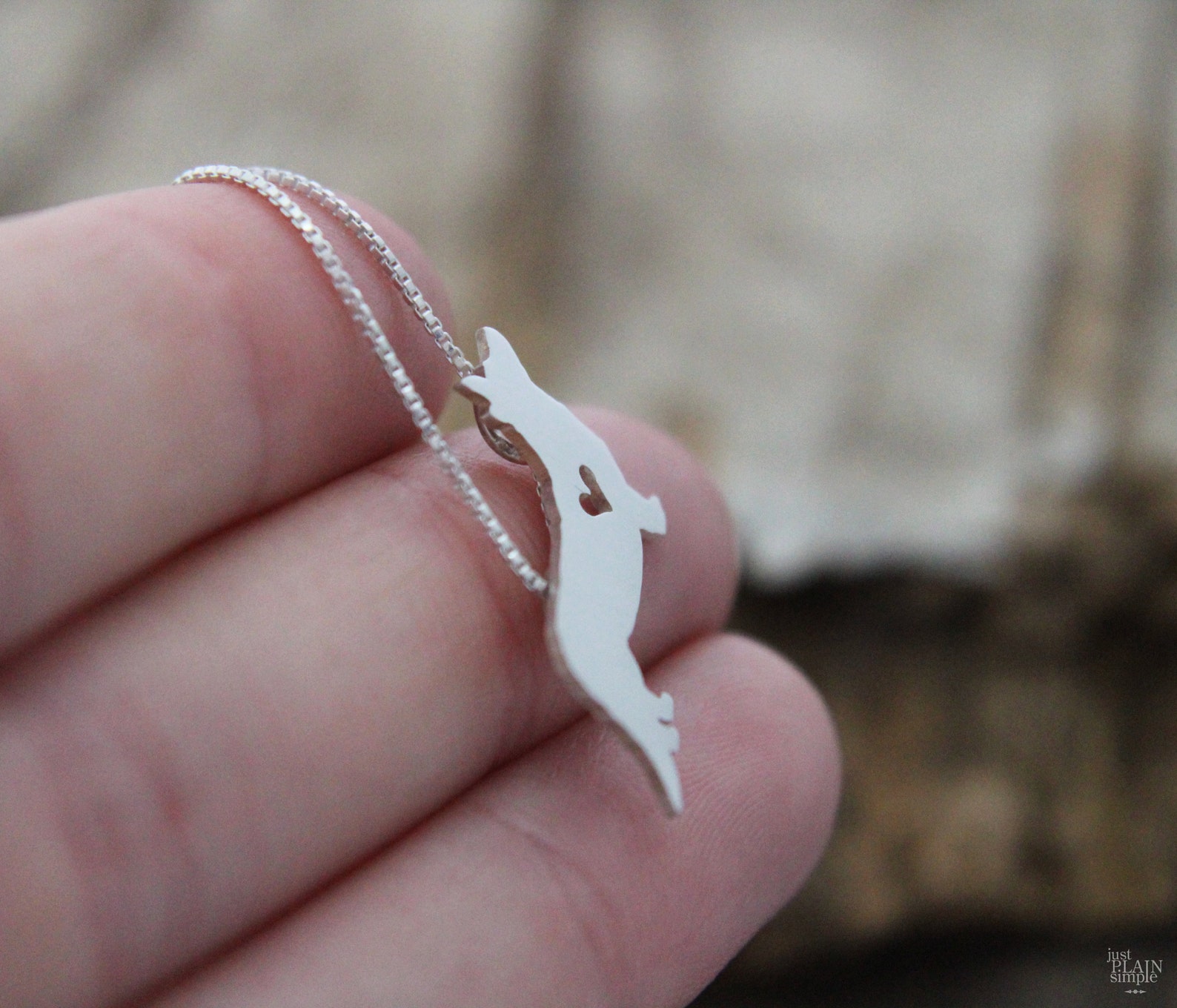 Tiny Cardigan Corgi Necklace Sterling Silver Hand Cut Pendant - Etsy