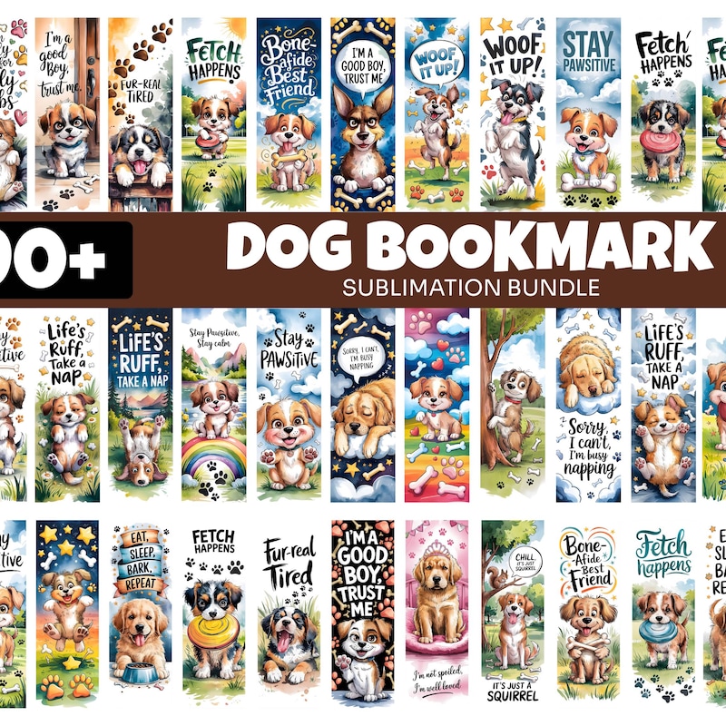 Paw Print Bookmark - Etsy