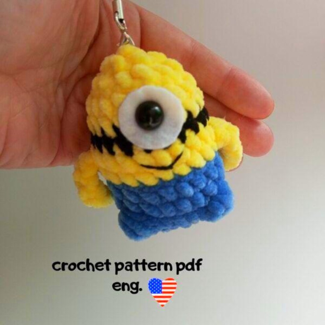 Minion CROCHET PATTERN Toy Keychain | Cute Amigurumi Toy Pattern – Pdf ...