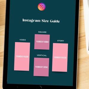 Instagram Post Sizes Cheat Sheet Social Media Design One-pager ...