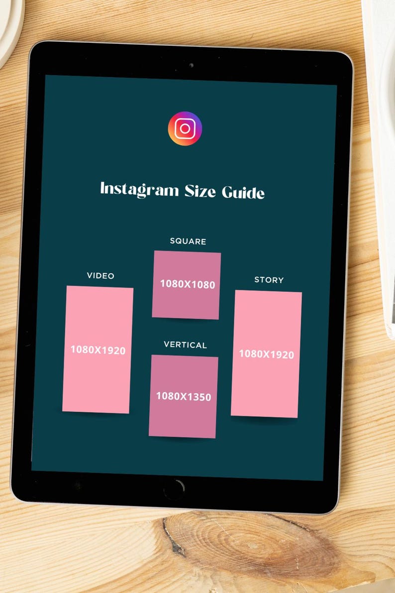 Instagram Post Sizes Cheat Sheet | Social Media Design One-pager | Printable Graphic for ...