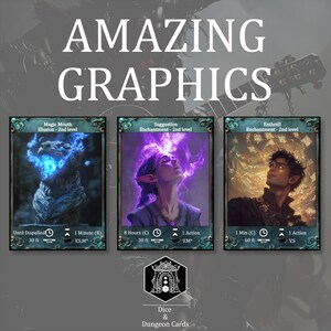 D&D Bard Spell Cards - 2nd Level Spells - Illustrated Spell Cards for ...