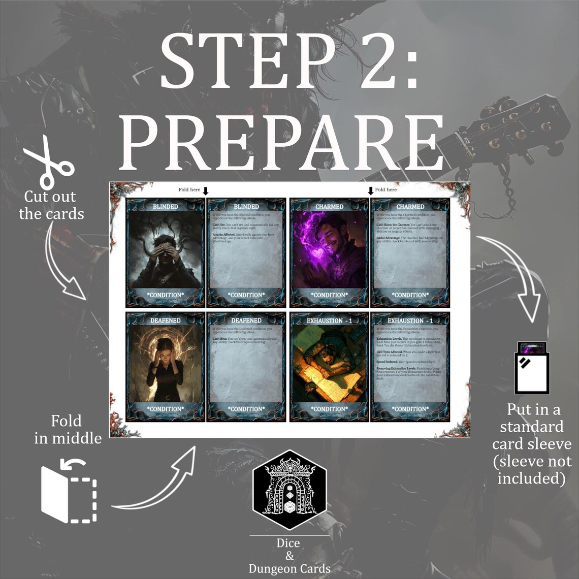 D&D Bard Spell Cards - 2nd Level Spells - Illustrated Spell Cards for ...