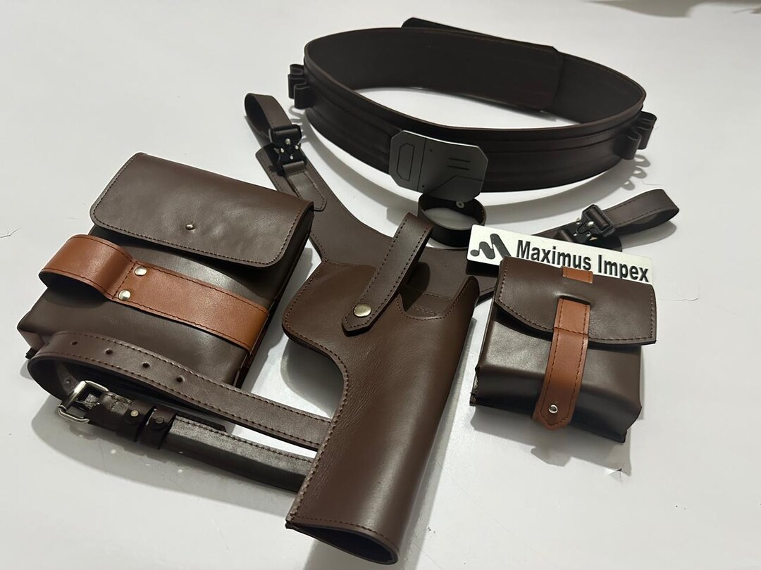 MXM Leather Belt, Cosplay Props, Ax Woves Mandalorian Season 3 Inspired ...
