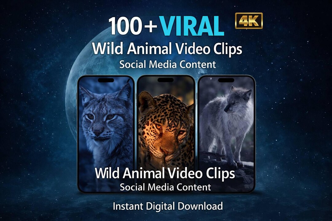 Viral Wild Animal Video Clips – Social Media Content for Reels, Tiktok ...
