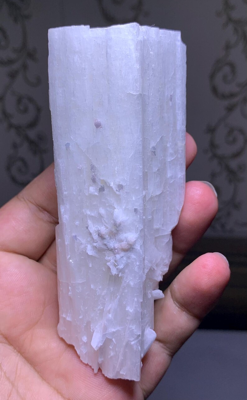 Double-terminated Hambergite With Tourmaline, Afghanistan Crystal ...