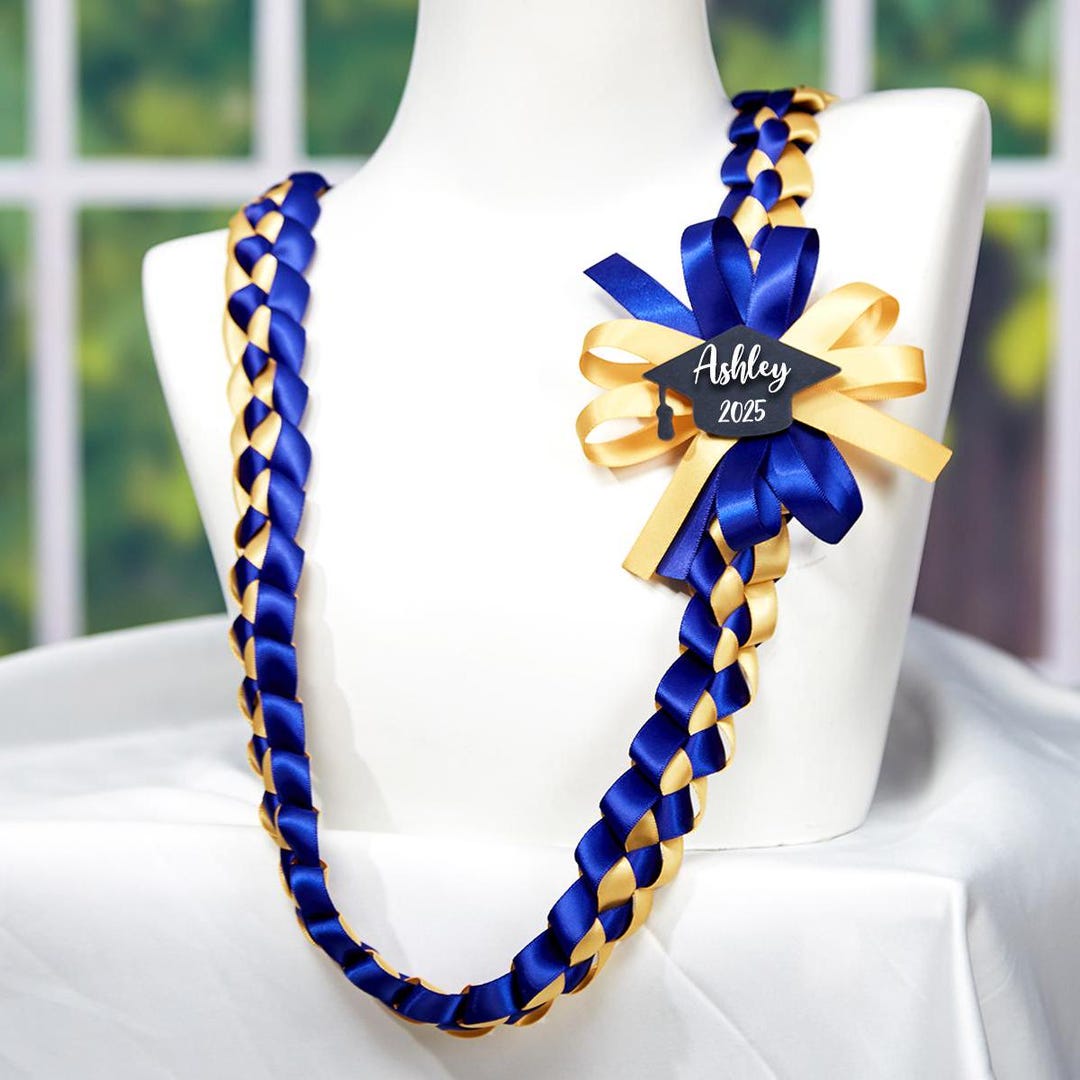 Custom Ribbon Lei for Graduation,personalized High School/college Lei ...