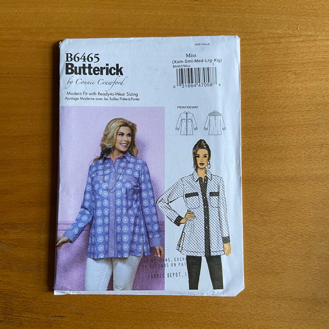 Butterick 6465 Connie Crawford Sewing Pattern Size Xsm-xlg Woven/knit ...