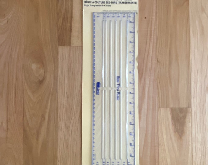 15 Inch 38cm Dritz See Thru Dressmakers Quilt Ruler Clear Acrylic No ...