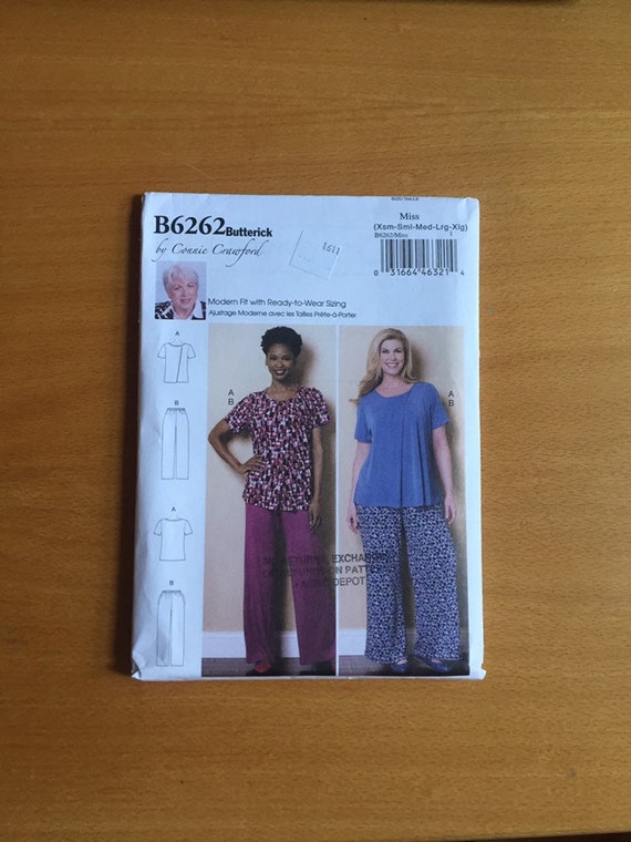 Butterick 6262 Connie Crawford Sewing Pattern Size | Etsy