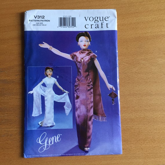 Vogue Craft 312/7106 GENE Sewing Pattern 15 1/2 Inch Doll | Etsy