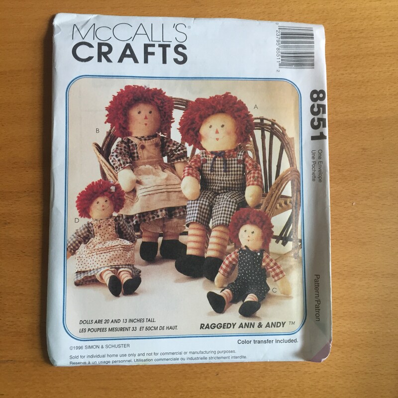 Raggedy Ann Pattern - Etsy