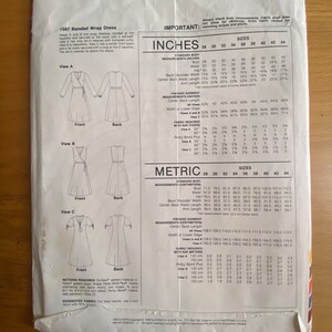 Stretch & Sew 1567 Banded Wrap Dress Ann Person Collectible Pattern Hip ...
