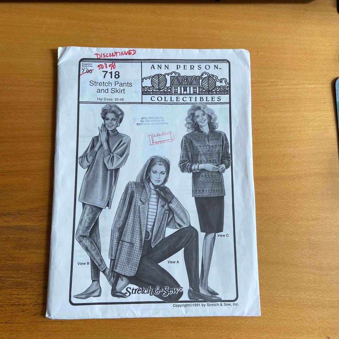 Stretch & Sew 718 Stretch Stirrup Pants and Skirt Ann Person ...