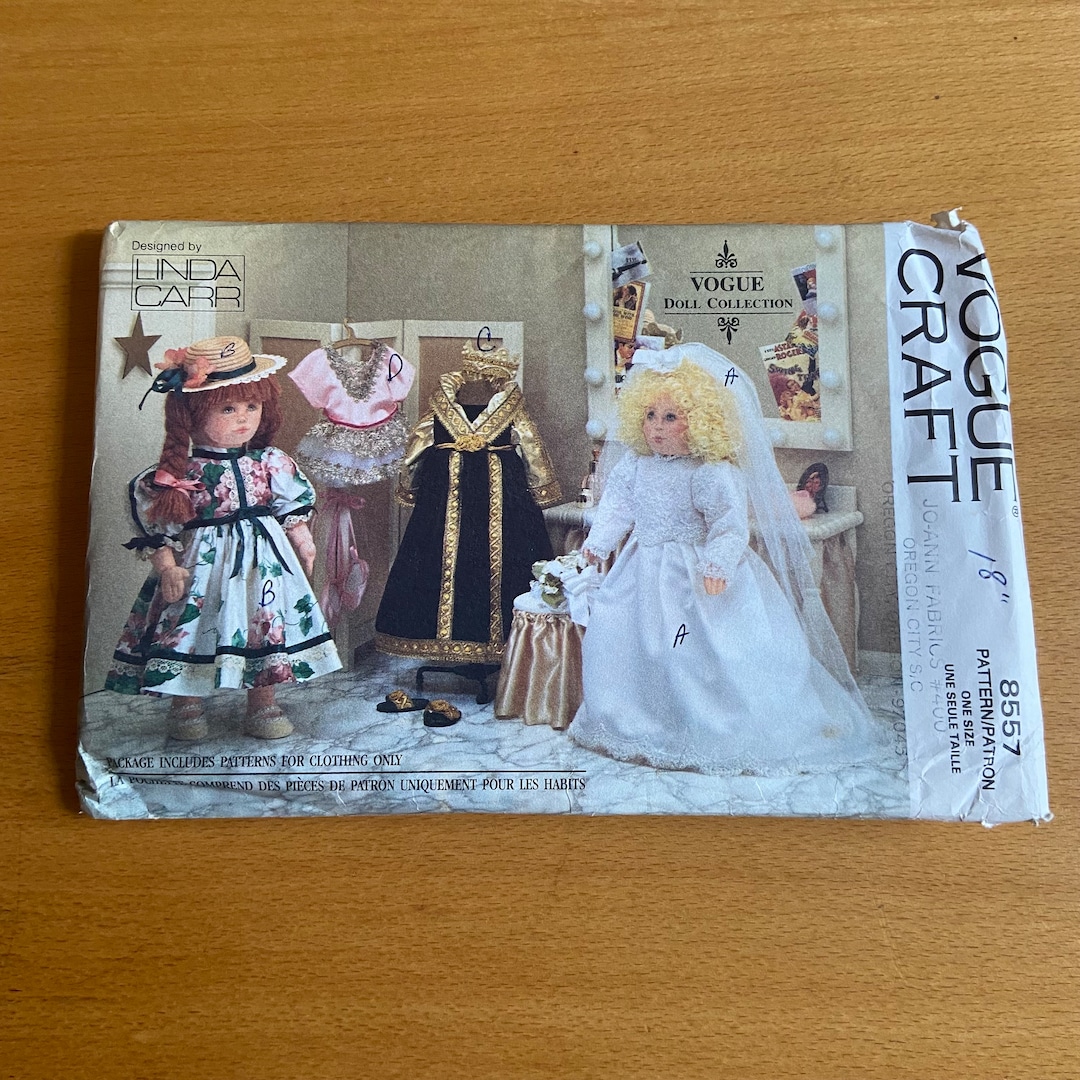Vogue Craft 8557/452 Sewing Pattern 18 Inch Doll Clothing American ...