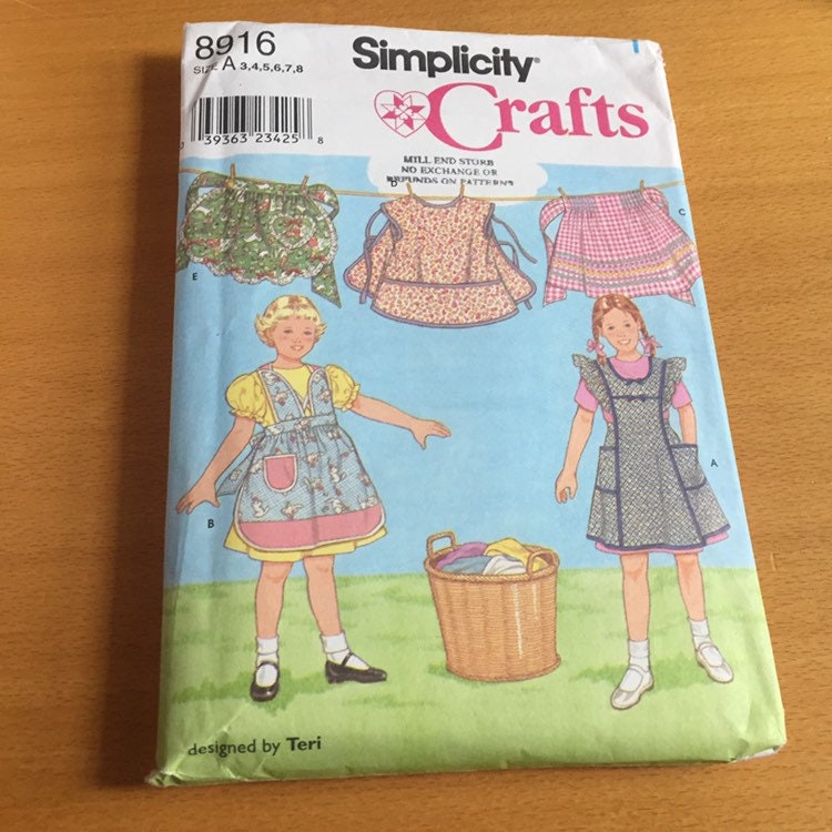 Kids' Crafts Craft Supplies & Tools size 3,4,5,6,7,8 Simplicity 8916 ...