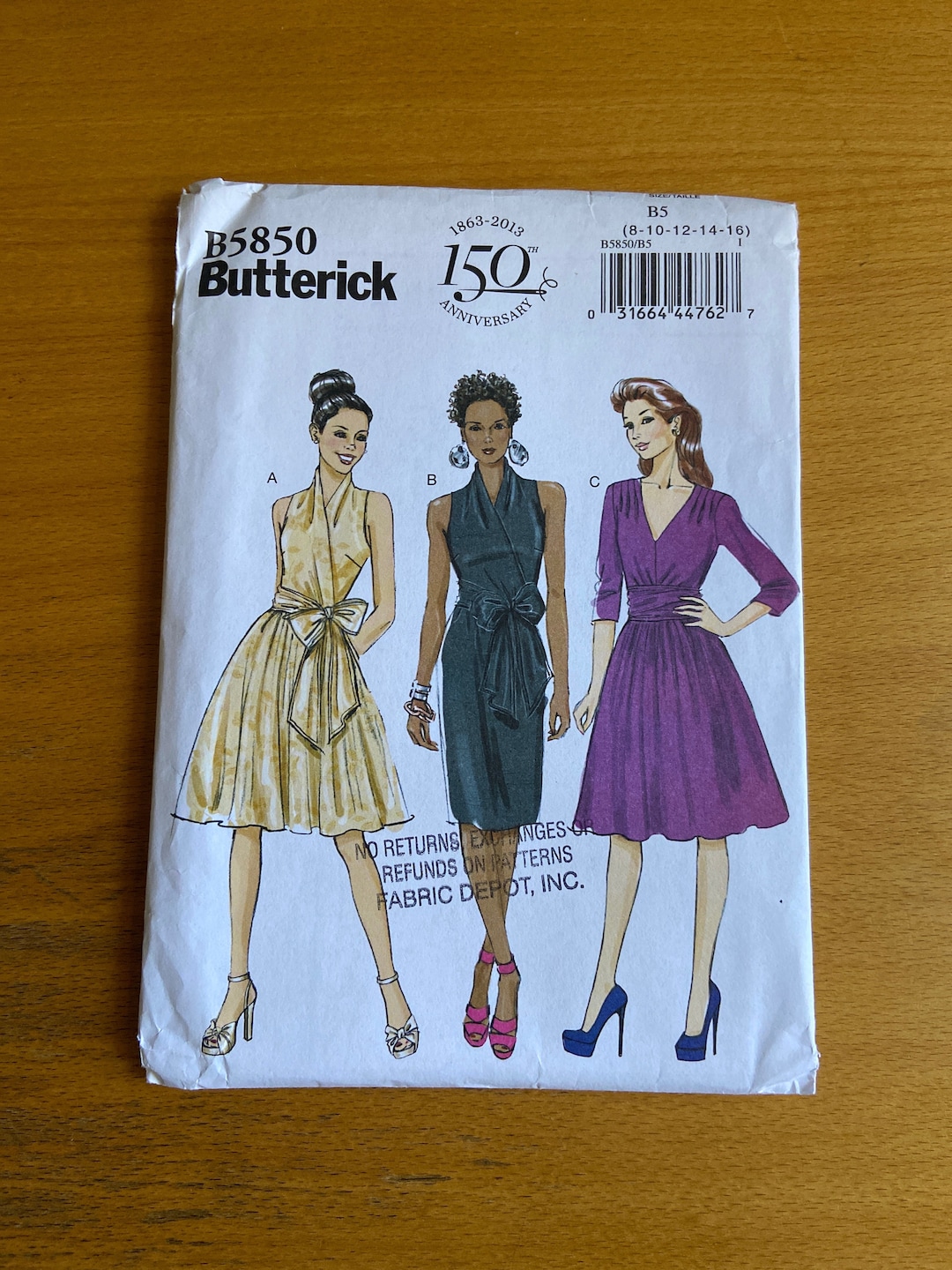 Butterick 5850 Sewing Pattern Fitted Bodice and Gathered Skirt Dress ...