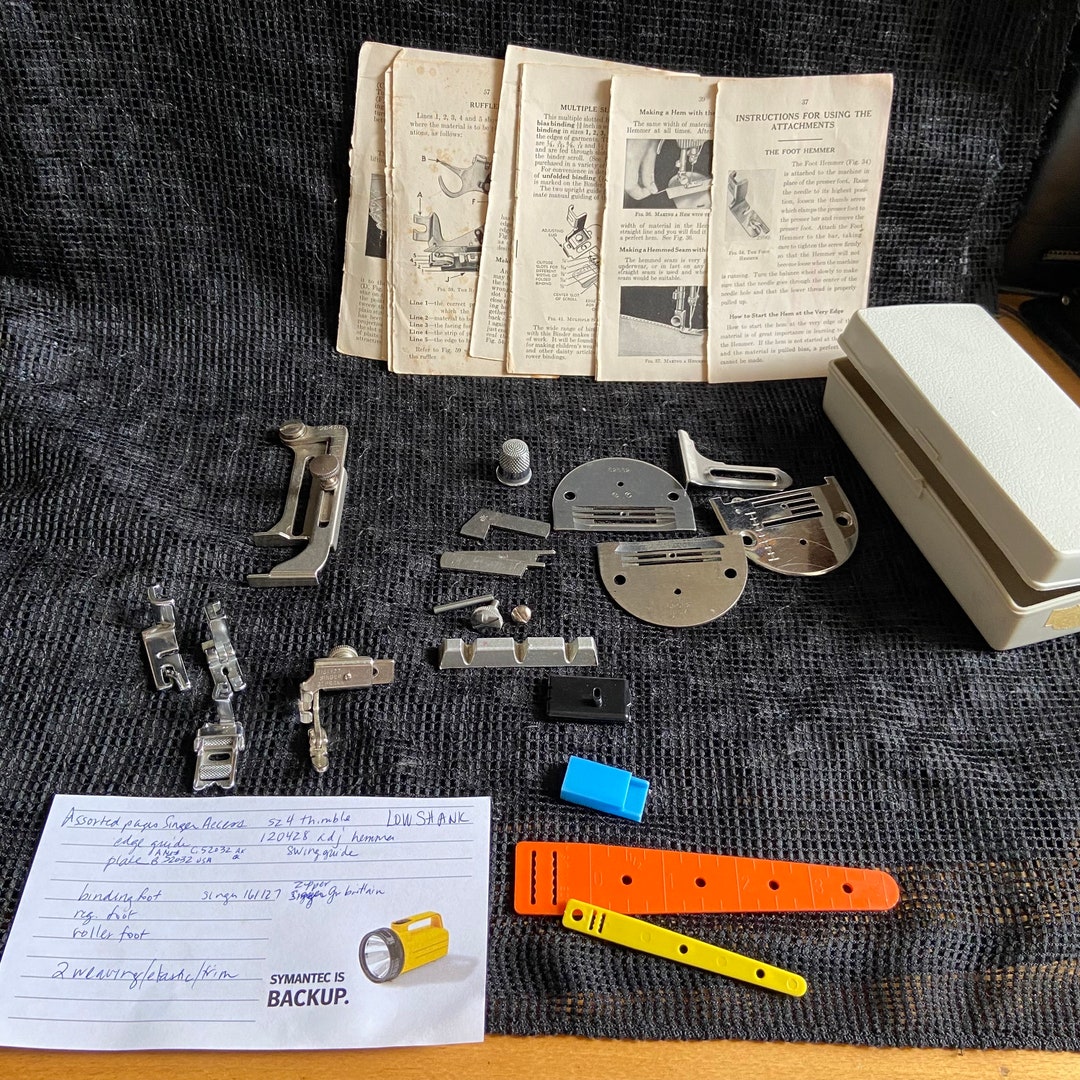 Low Shank Sewing Machine Feet Attachments Binder/roller Foot/adj Zipper ...