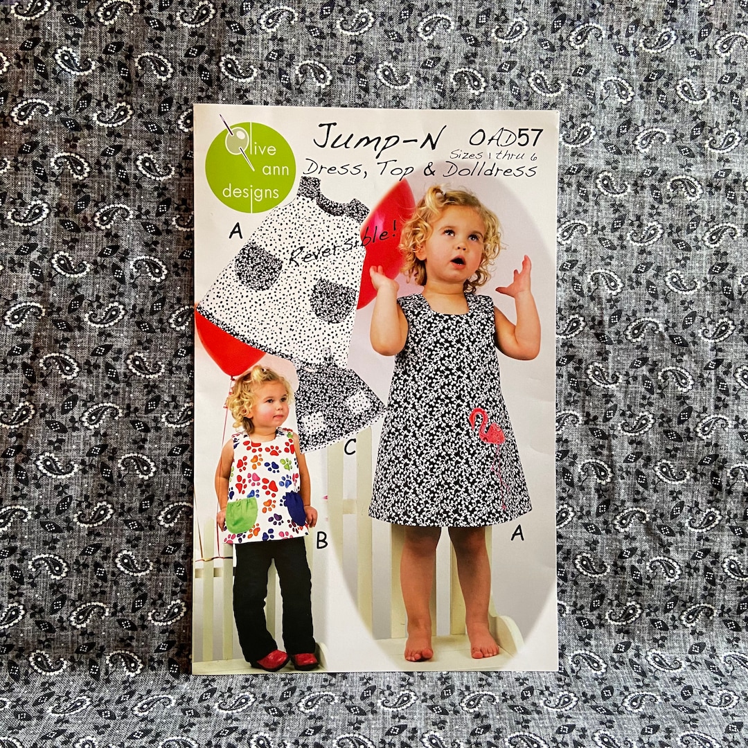 Olive Ann Sewing Pattern Jump-n Sundress Dress/top/dolldress Easy to ...