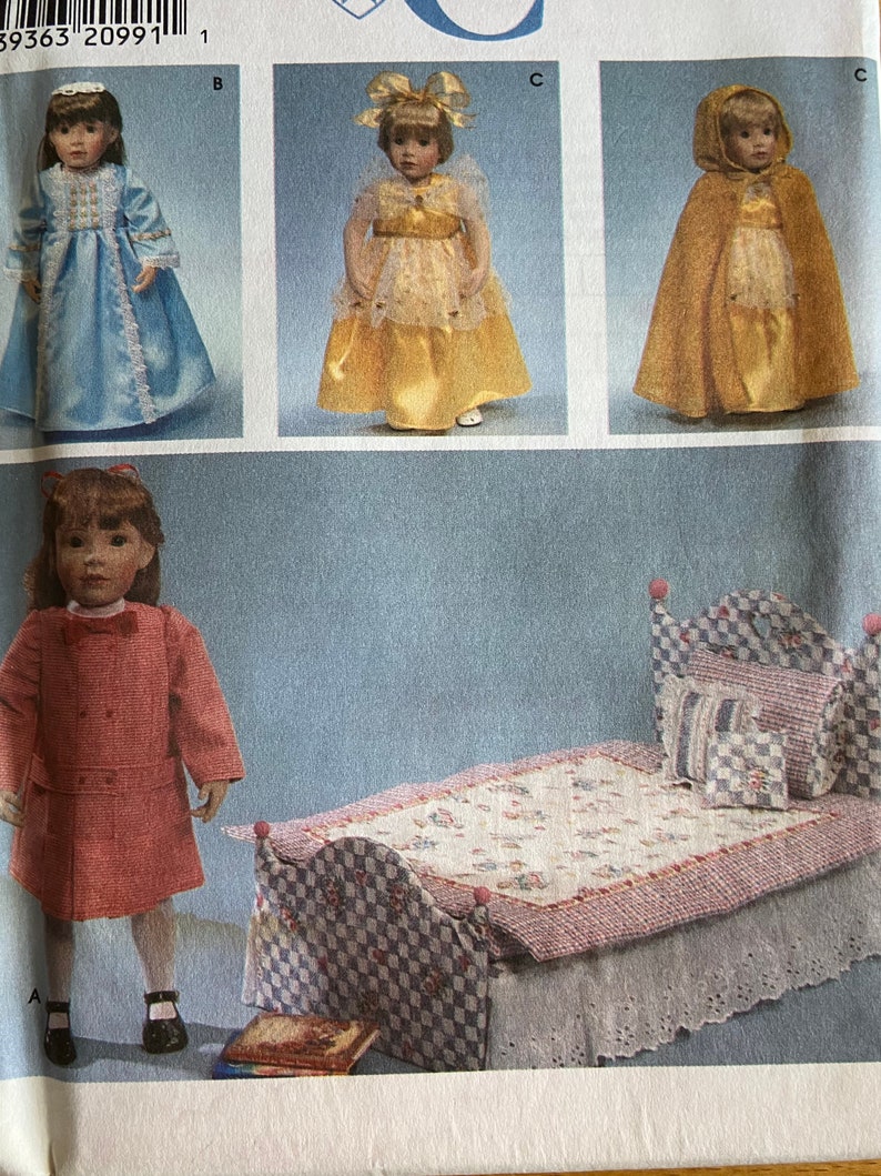 Simplicity 7900 Sewing Pattern 18 Inch Doll Fancy Period Gown - Etsy