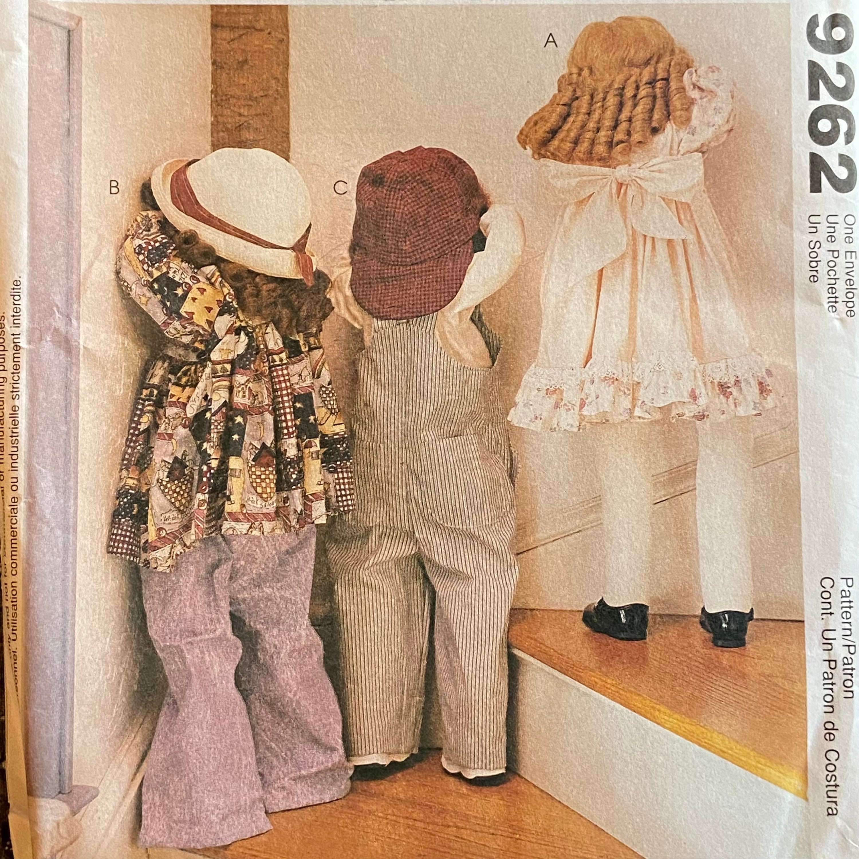 Sewing Time Out Kids 36 inch Dolls McCalls 9262 Uncut Craft Pattern ...