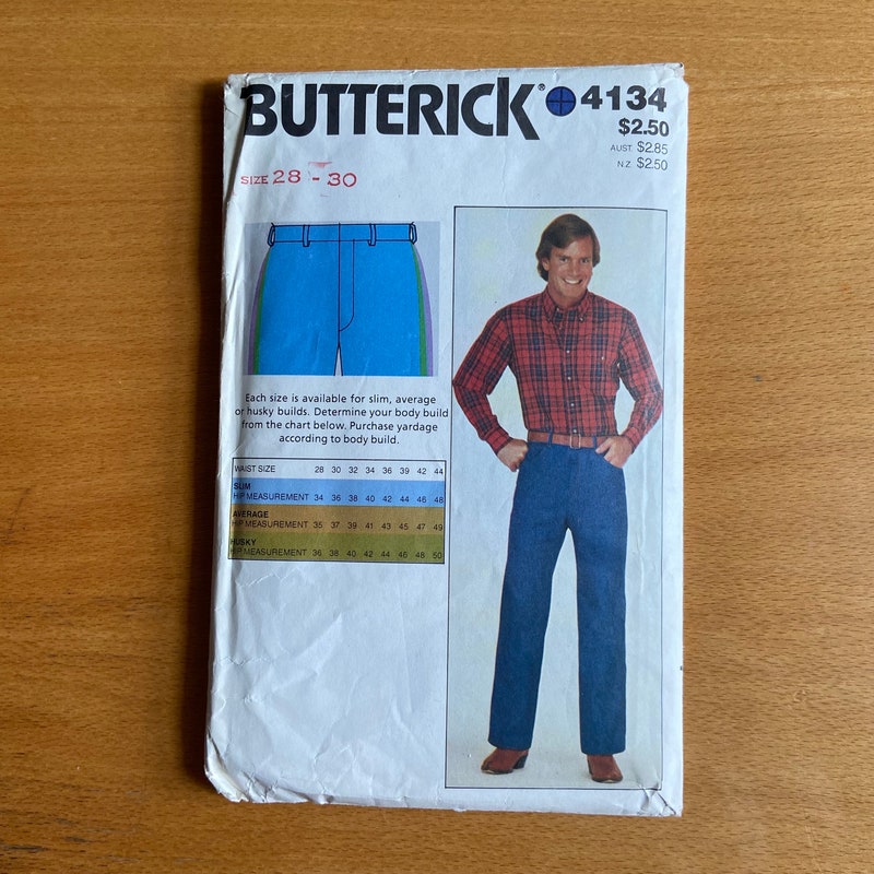 Mens Jeans Pattern - Etsy