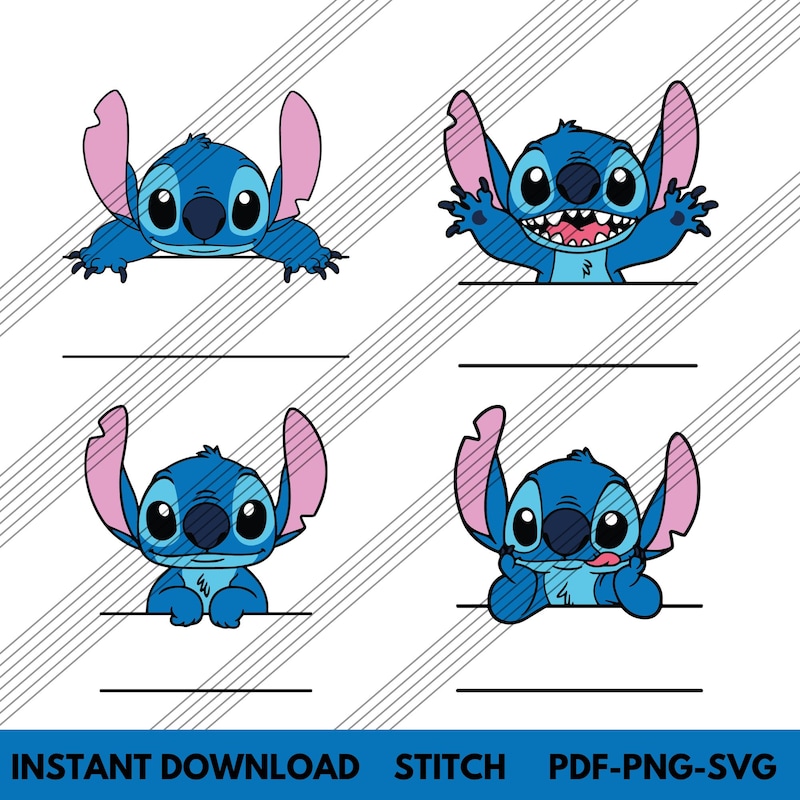 Stitch Head Template - Etsy