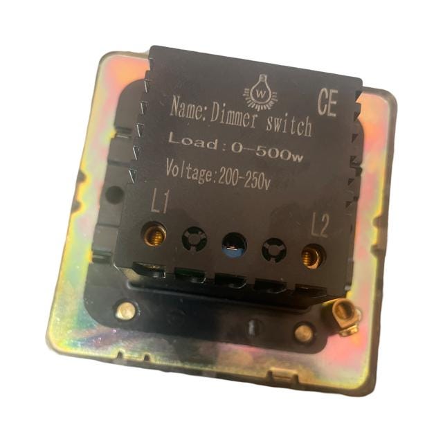 Brushed Antique Brass Dimmer Light Switch: Screwless Retro Style - Etsy