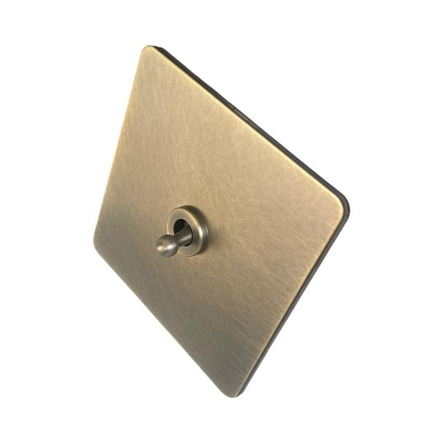 Brushed Antique Brass Dolly Light Switch: Retro Style - Etsy