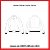 Oversize Denim Jacket Vector Mockup - Illustrator Template Denim Vector ...