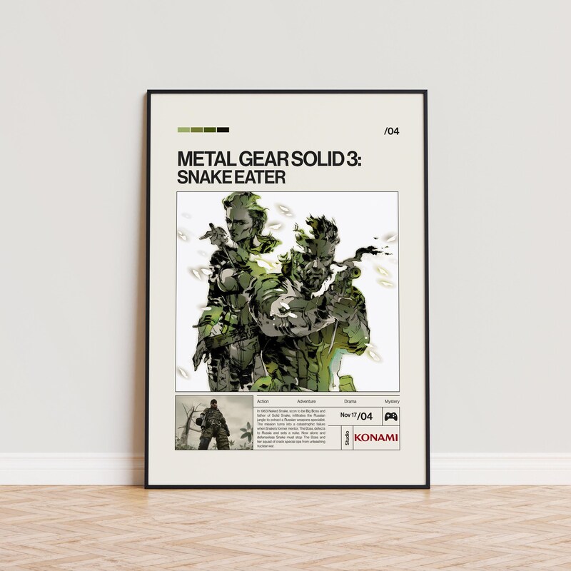 Metal Gear Solid 3 Posters - Etsy