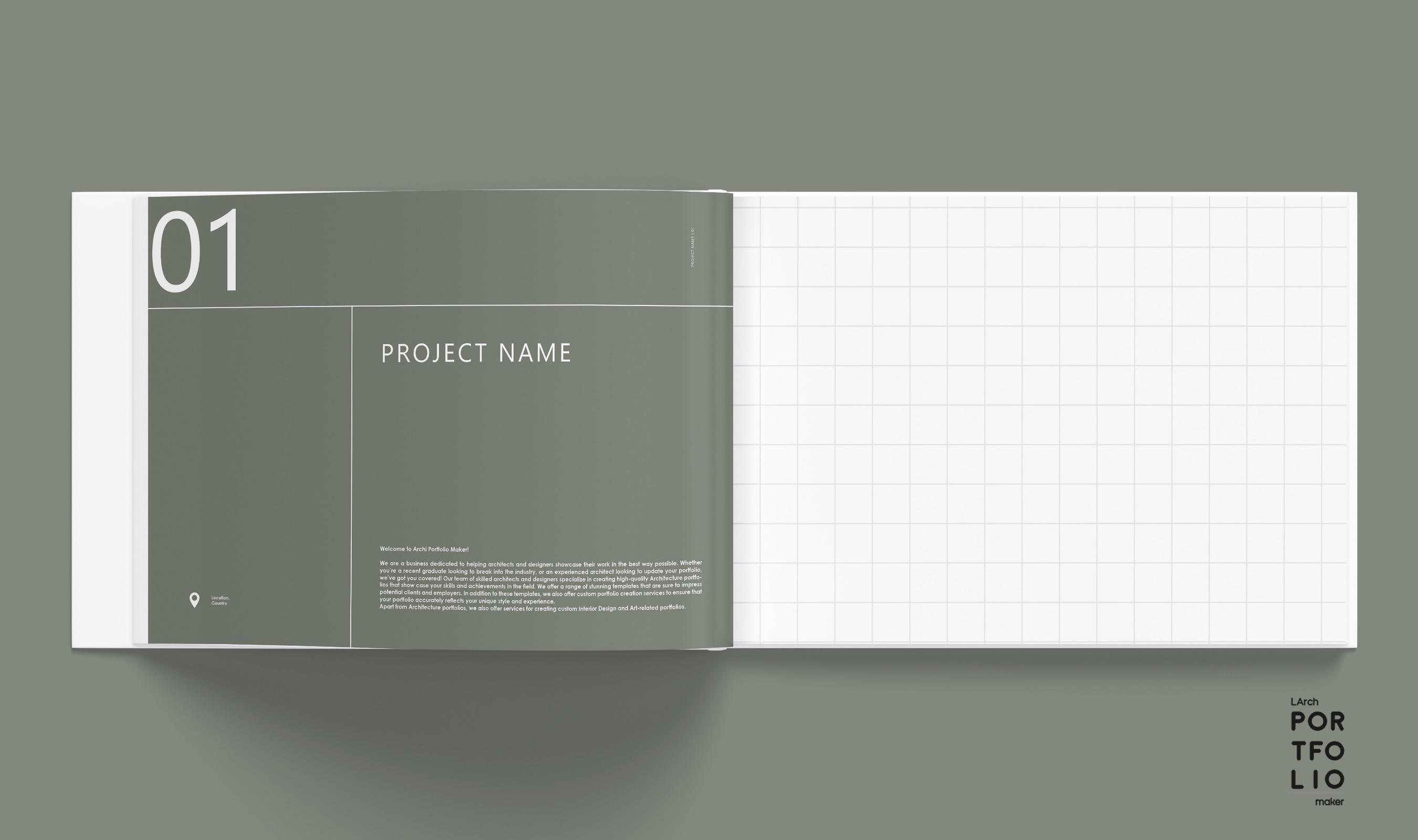 Landscape Architecture Portfolio Template 2 - Etsy
