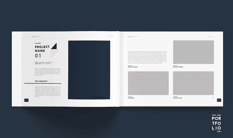Interior Design Portfolio Template 13 - Etsy Canada